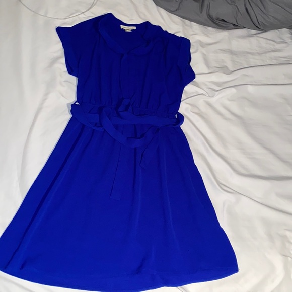 Dresses | Blue Sun Dress With Tie In The Front | Poshmark